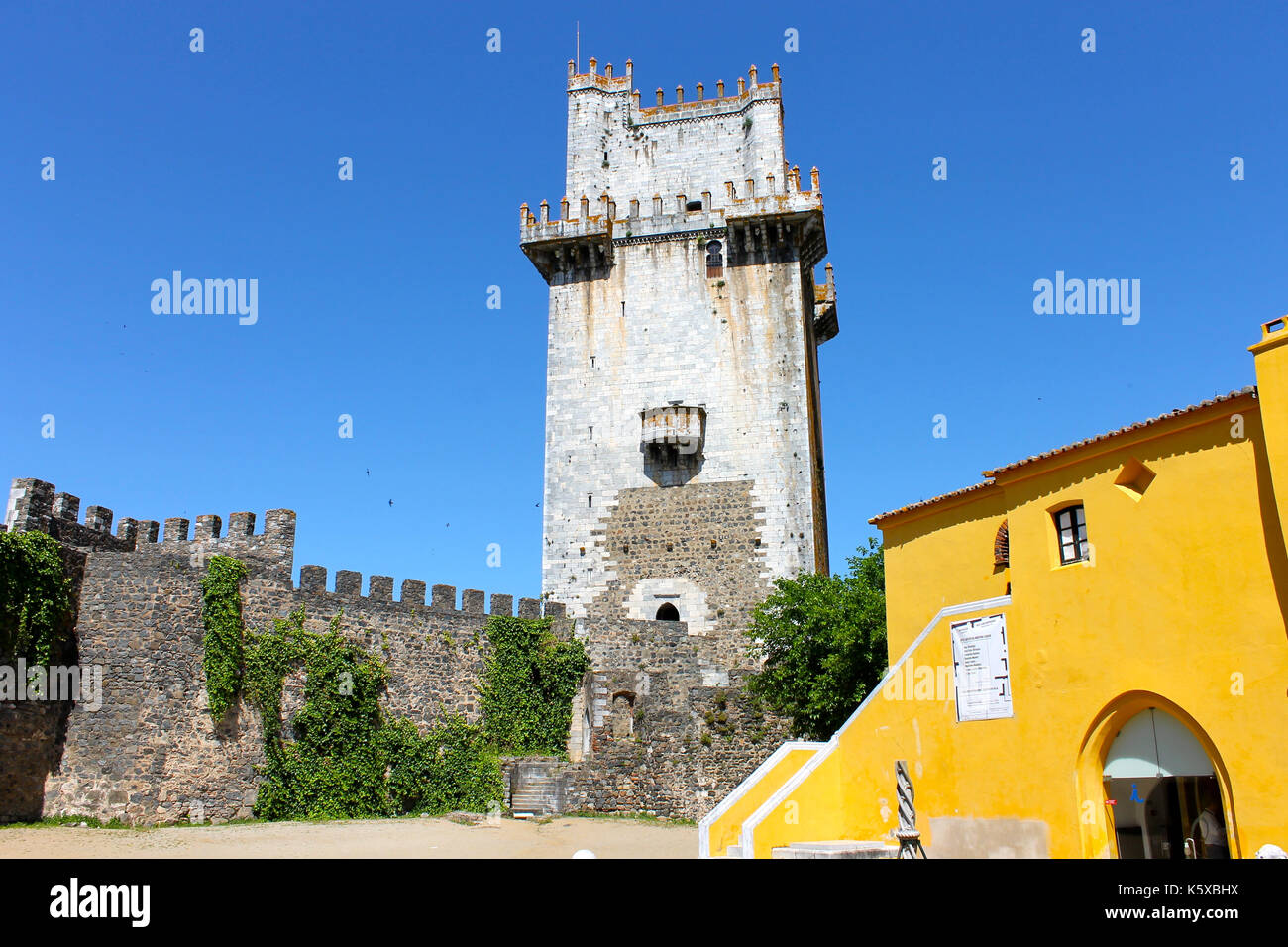 The Castle of Beja, a medieval castle in the Portuguese city of Beja ...