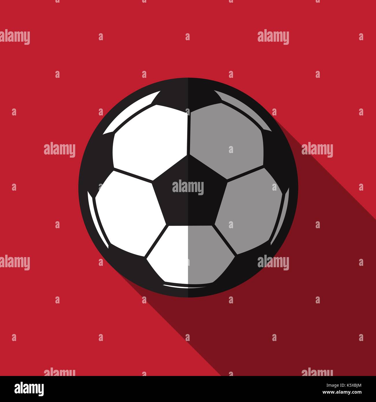 Flat football Stock Vector Images - Alamy