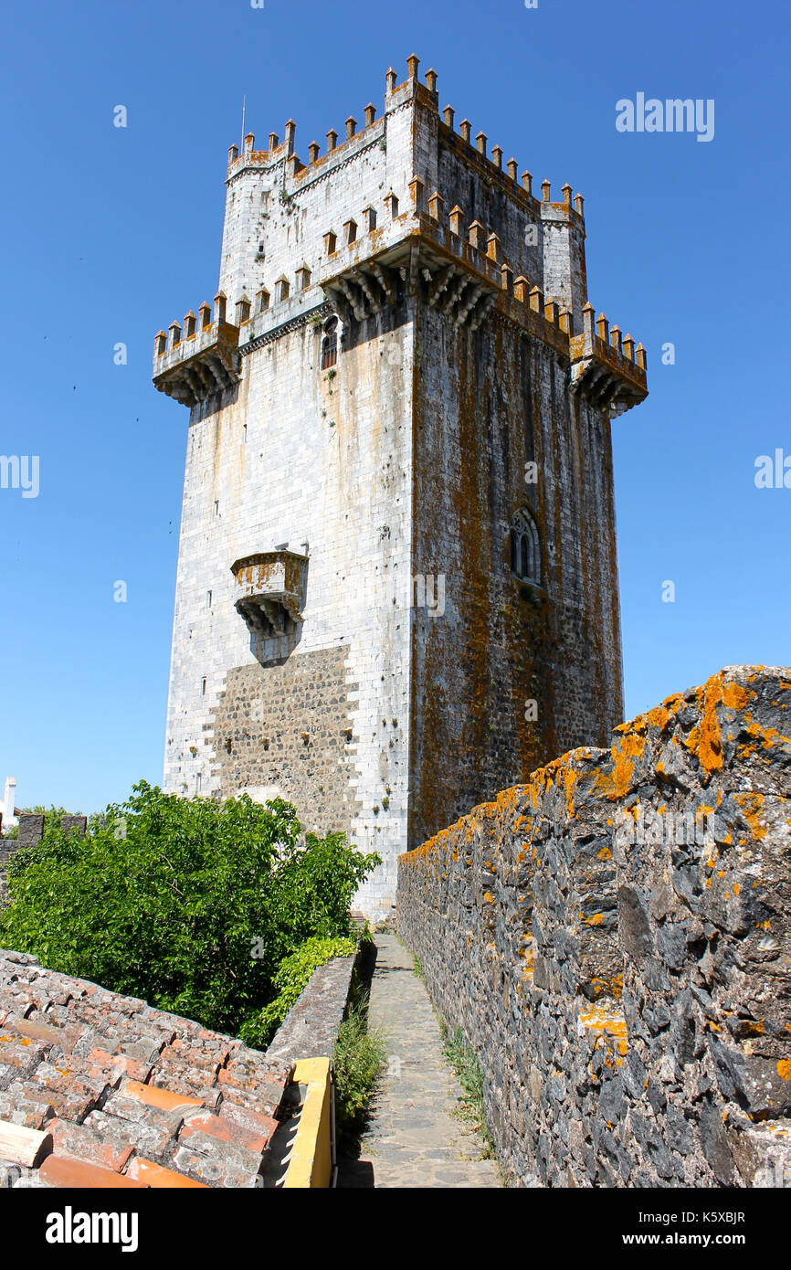 The Castle of Beja, a medieval castle in the Portuguese city of Beja ...