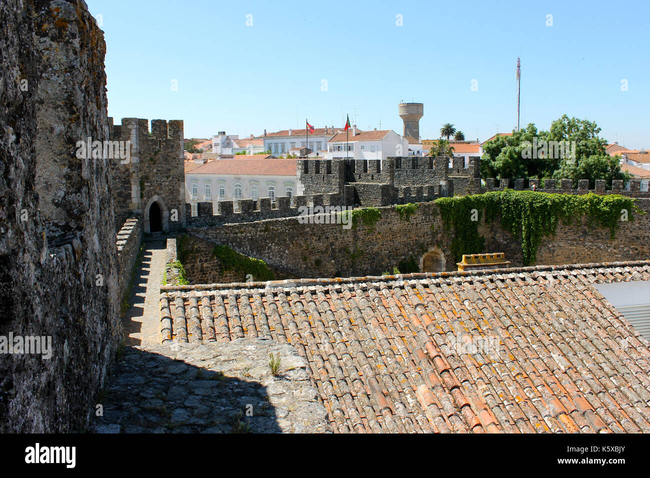 The Castle of Beja, a medieval castle in the Portuguese city of Beja ...