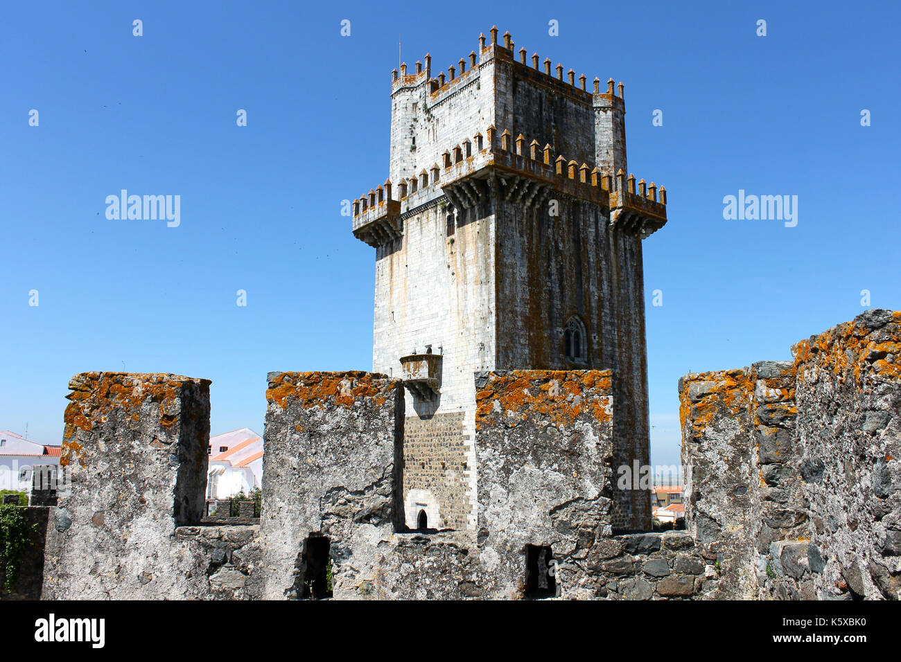 The Castle of Beja, a medieval castle in the Portuguese city of Beja ...