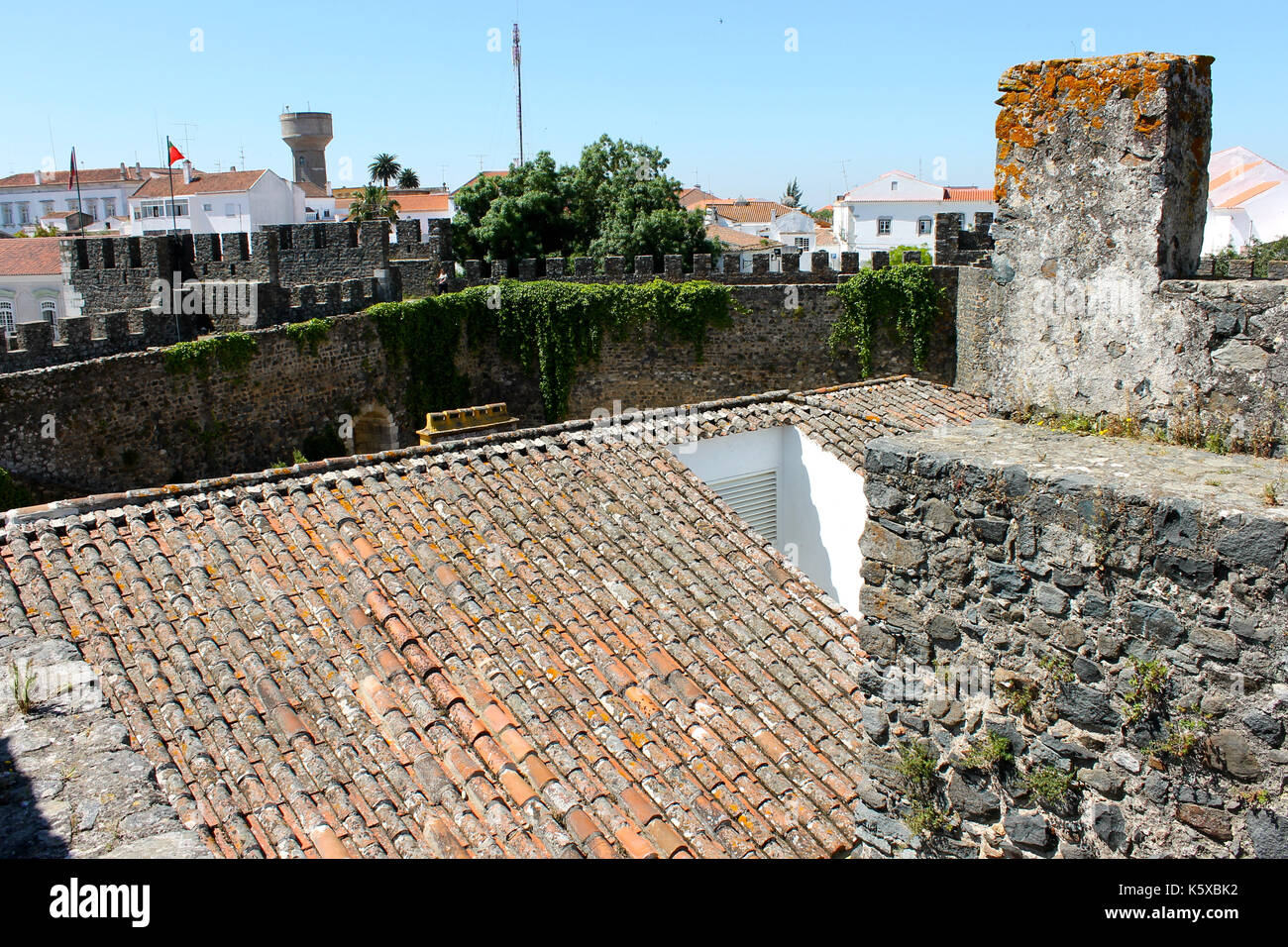 The Castle of Beja, a medieval castle in the Portuguese city of Beja ...
