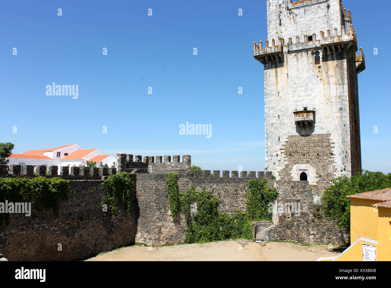 The Castle of Beja, a medieval castle in the Portuguese city of Beja ...