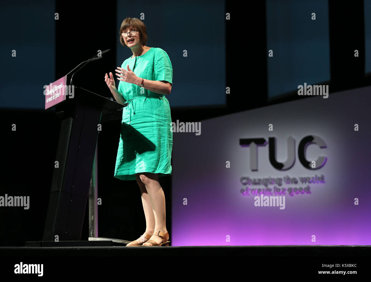 TUC General Secretary Frances O'Grady speaking at the TUC conference at ...