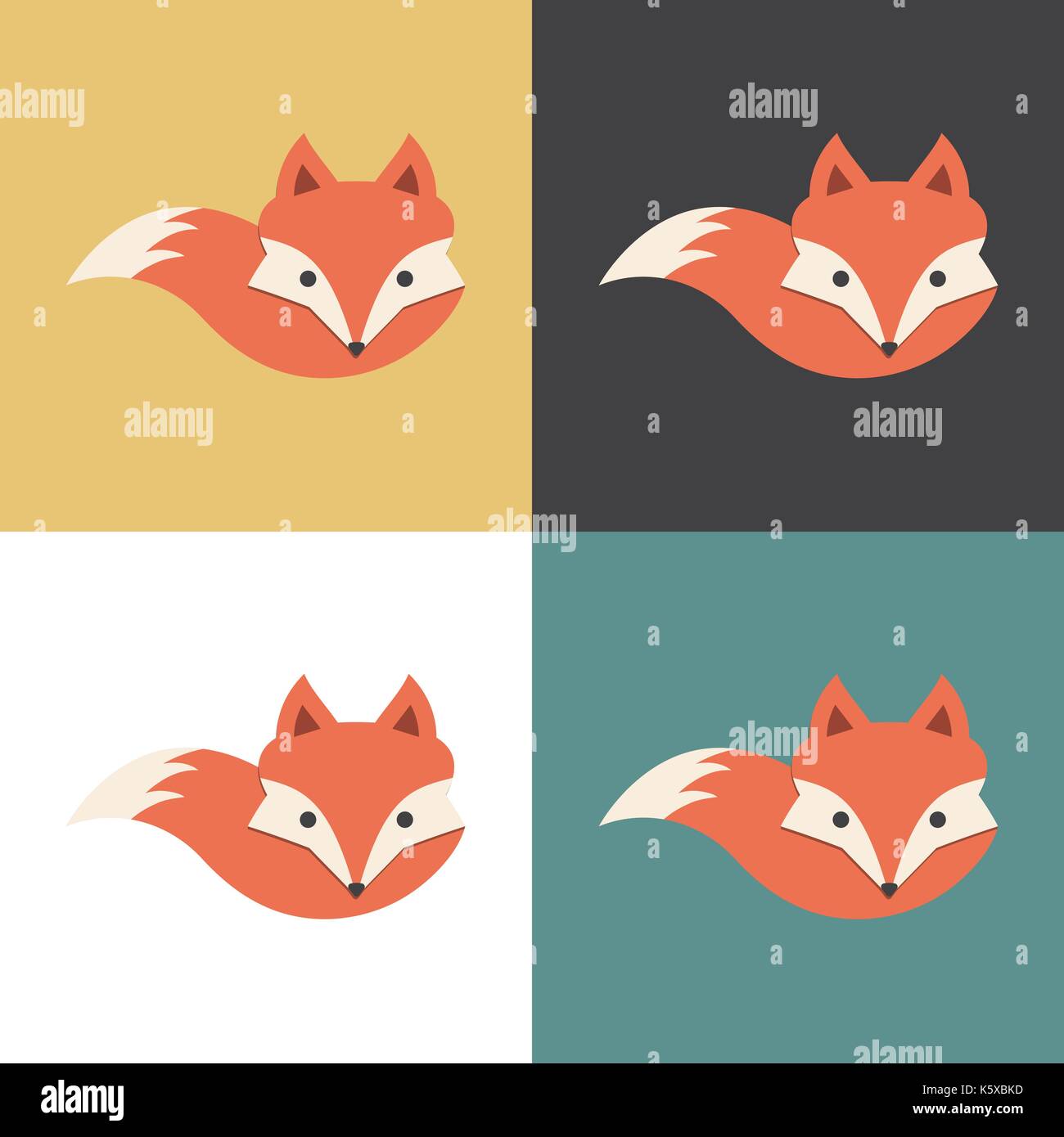 Red fox icon, vector illustration Stock Vector Image & Art - Alamy