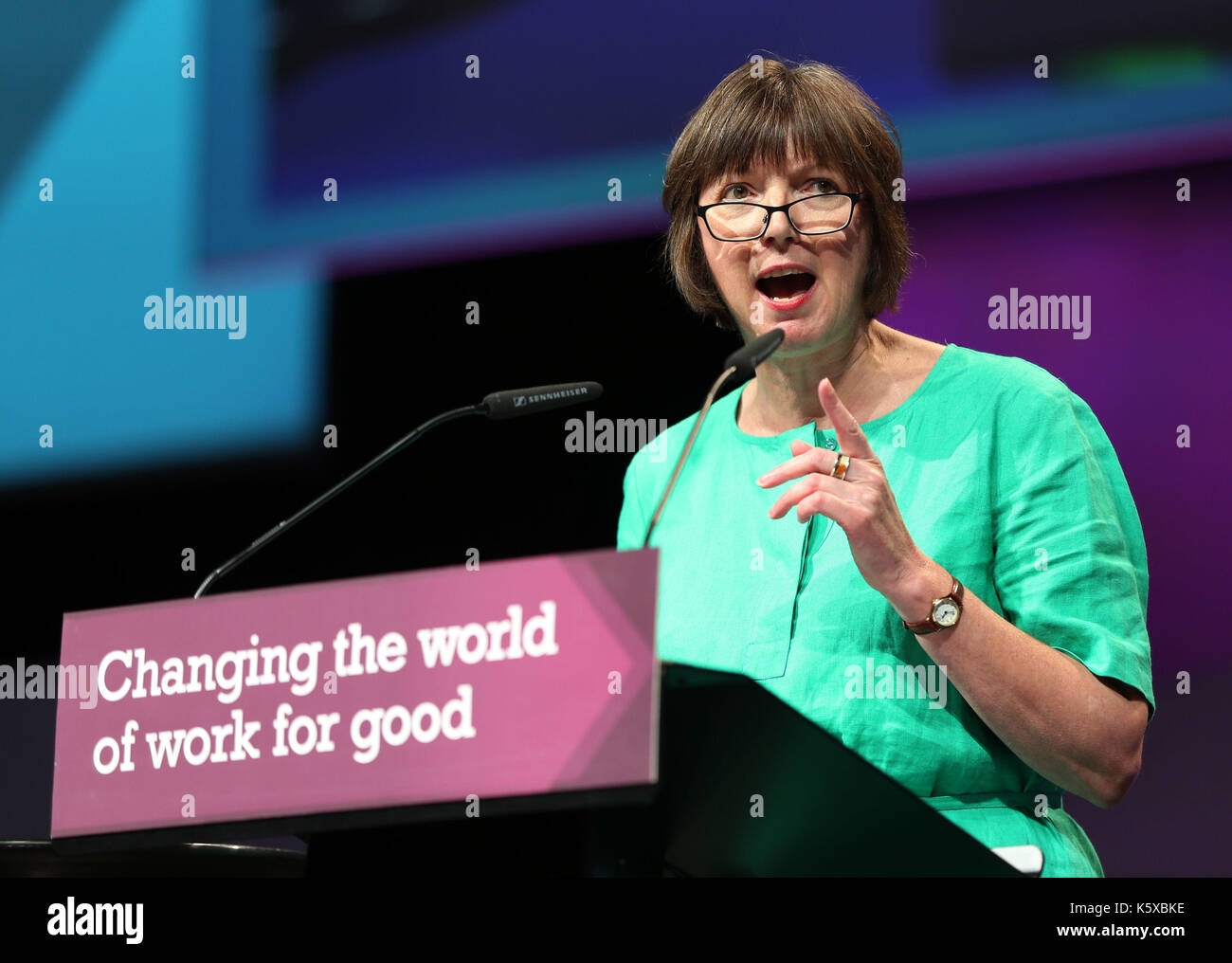 TUC General Secretary Frances O'Grady speaking at the TUC conference at ...