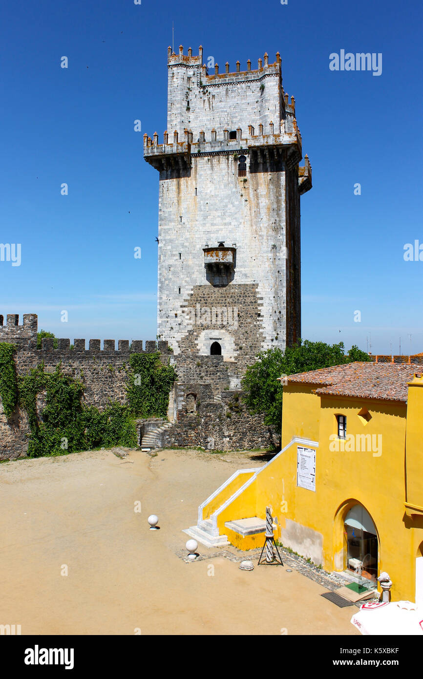 The Castle of Beja, a medieval castle in the Portuguese city of Beja ...