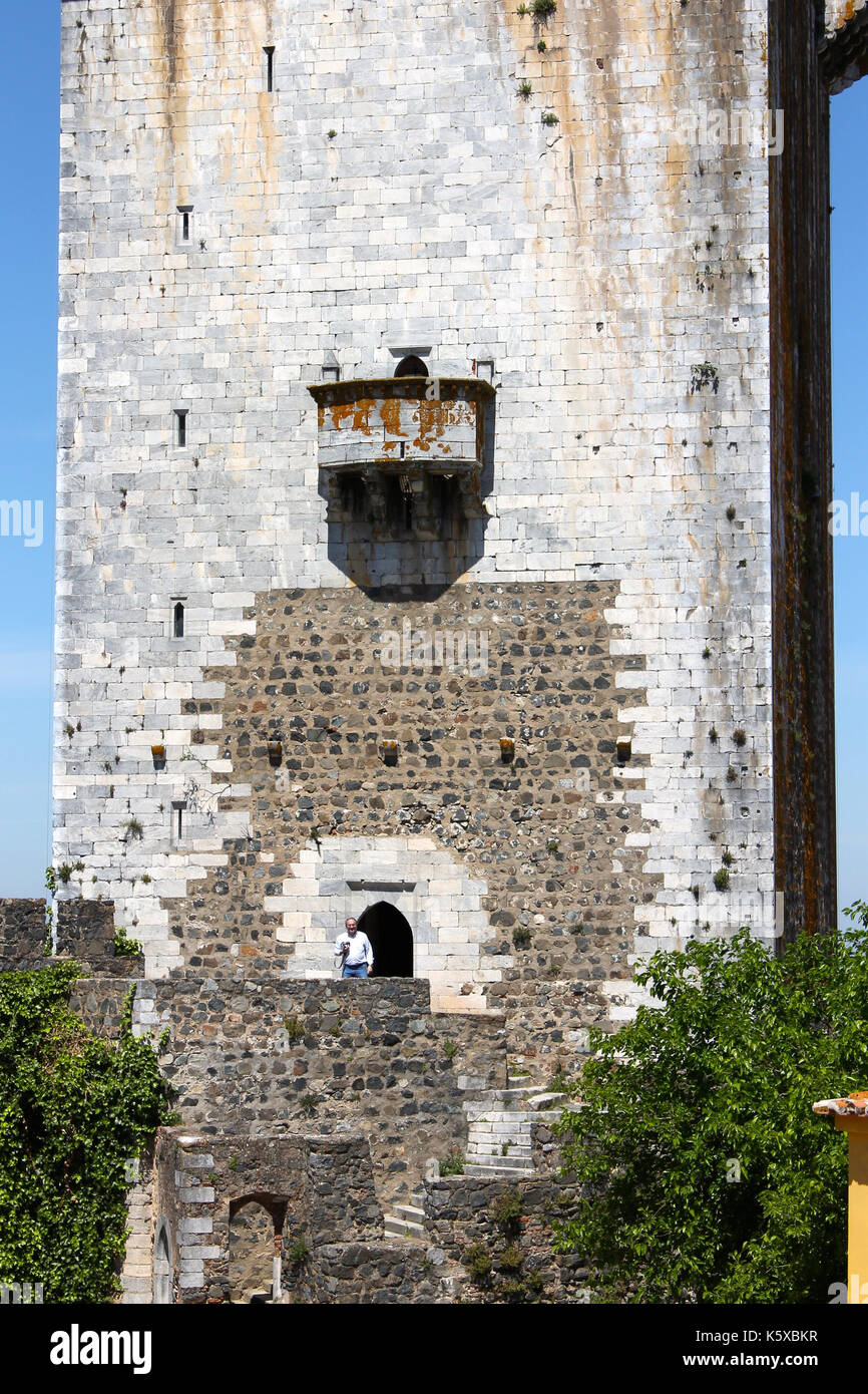 The Castle of Beja, a medieval castle in the Portuguese city of Beja ...