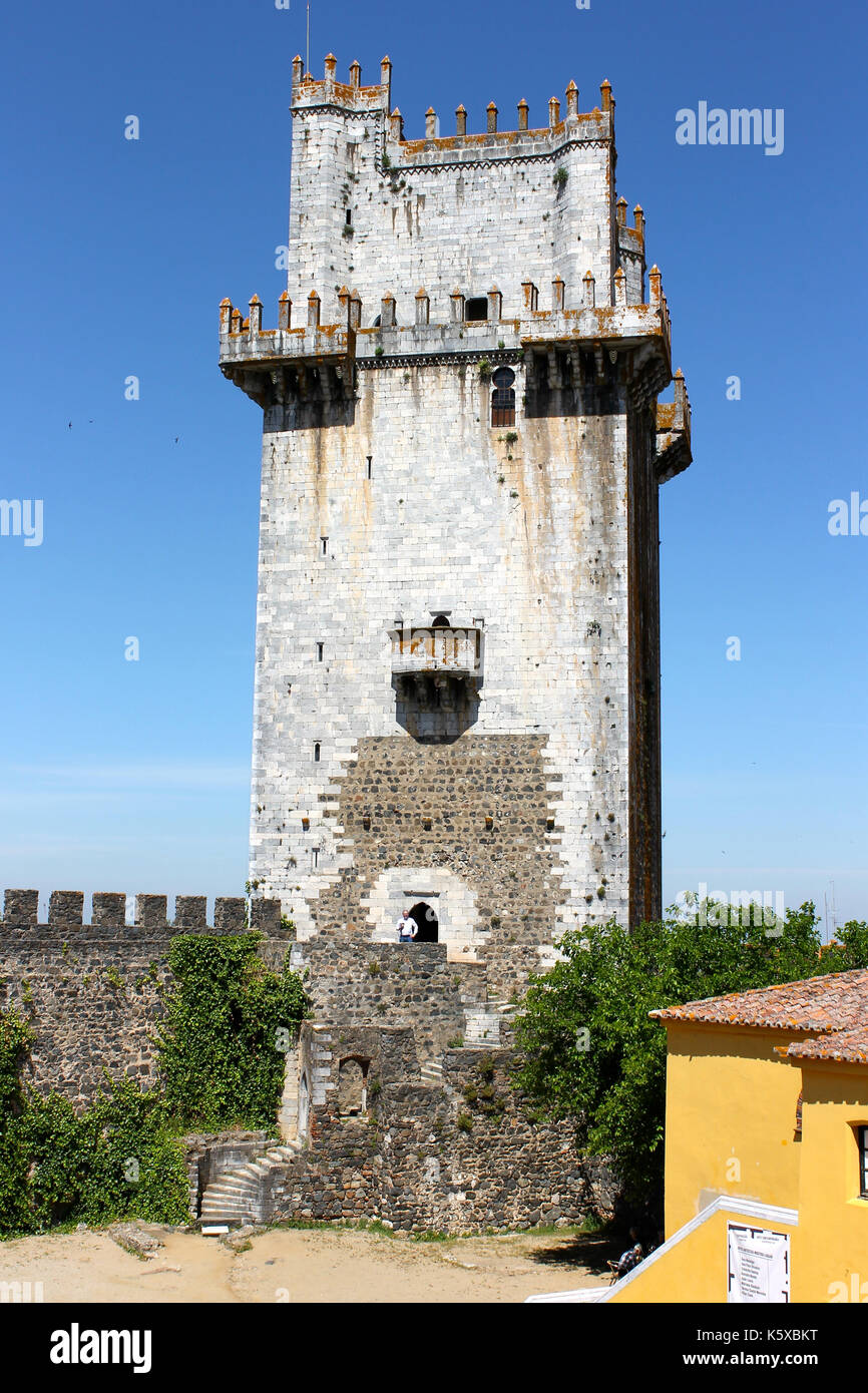 The Castle of Beja, a medieval castle in the Portuguese city of Beja ...