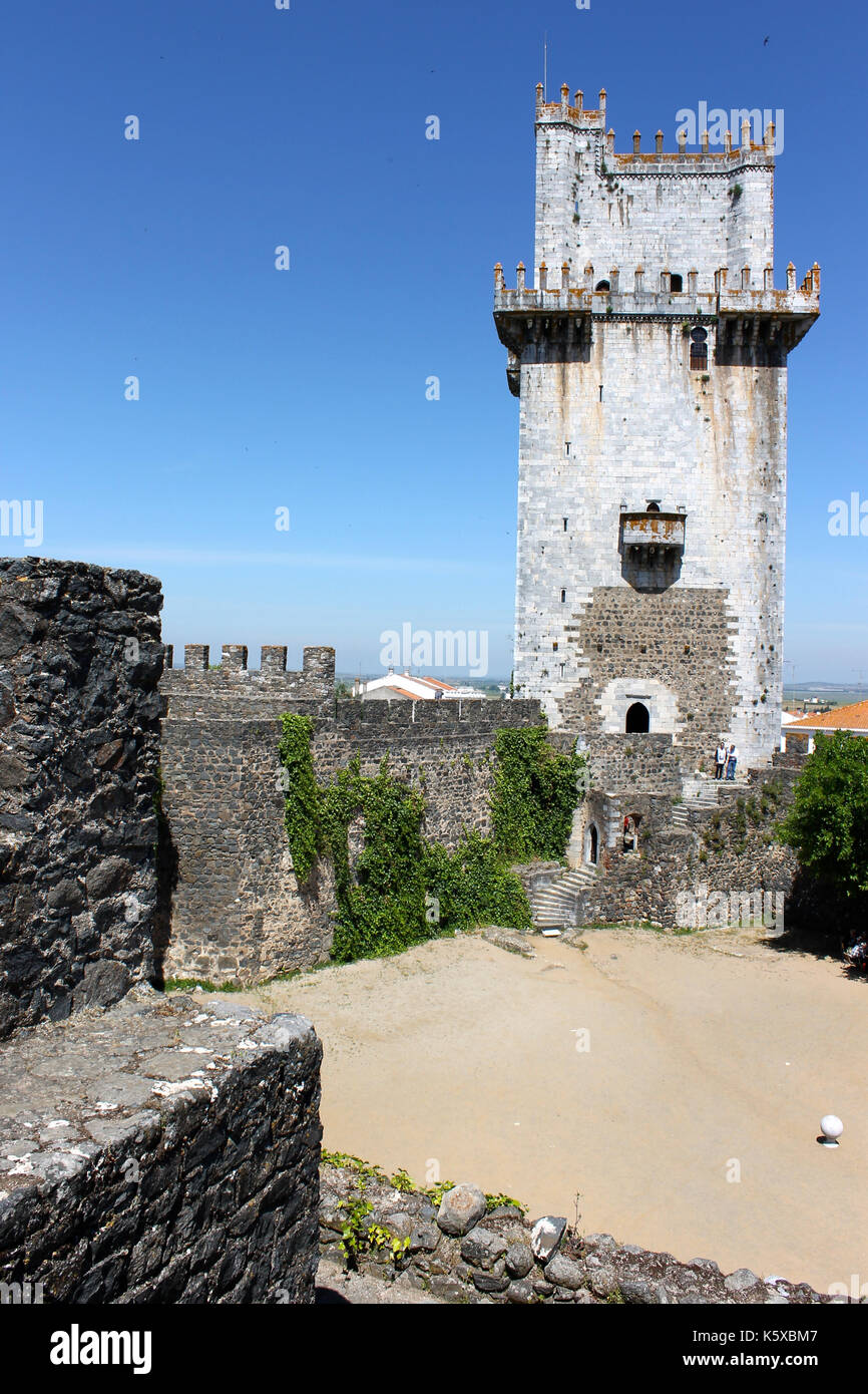 The Castle of Beja, a medieval castle in the Portuguese city of Beja ...