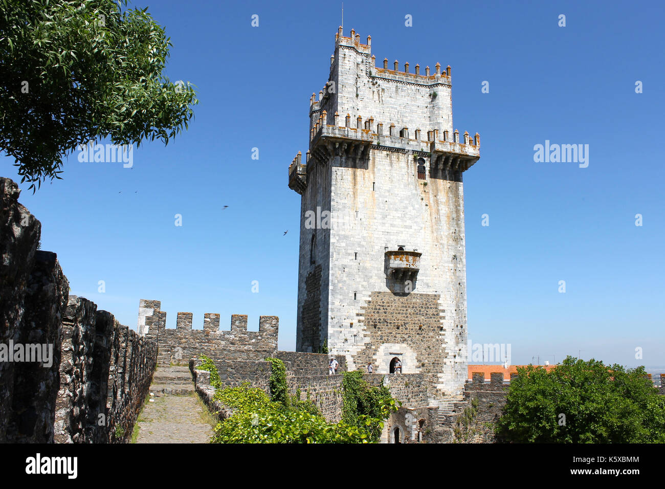 The Castle of Beja, a medieval castle in the Portuguese city of Beja ...