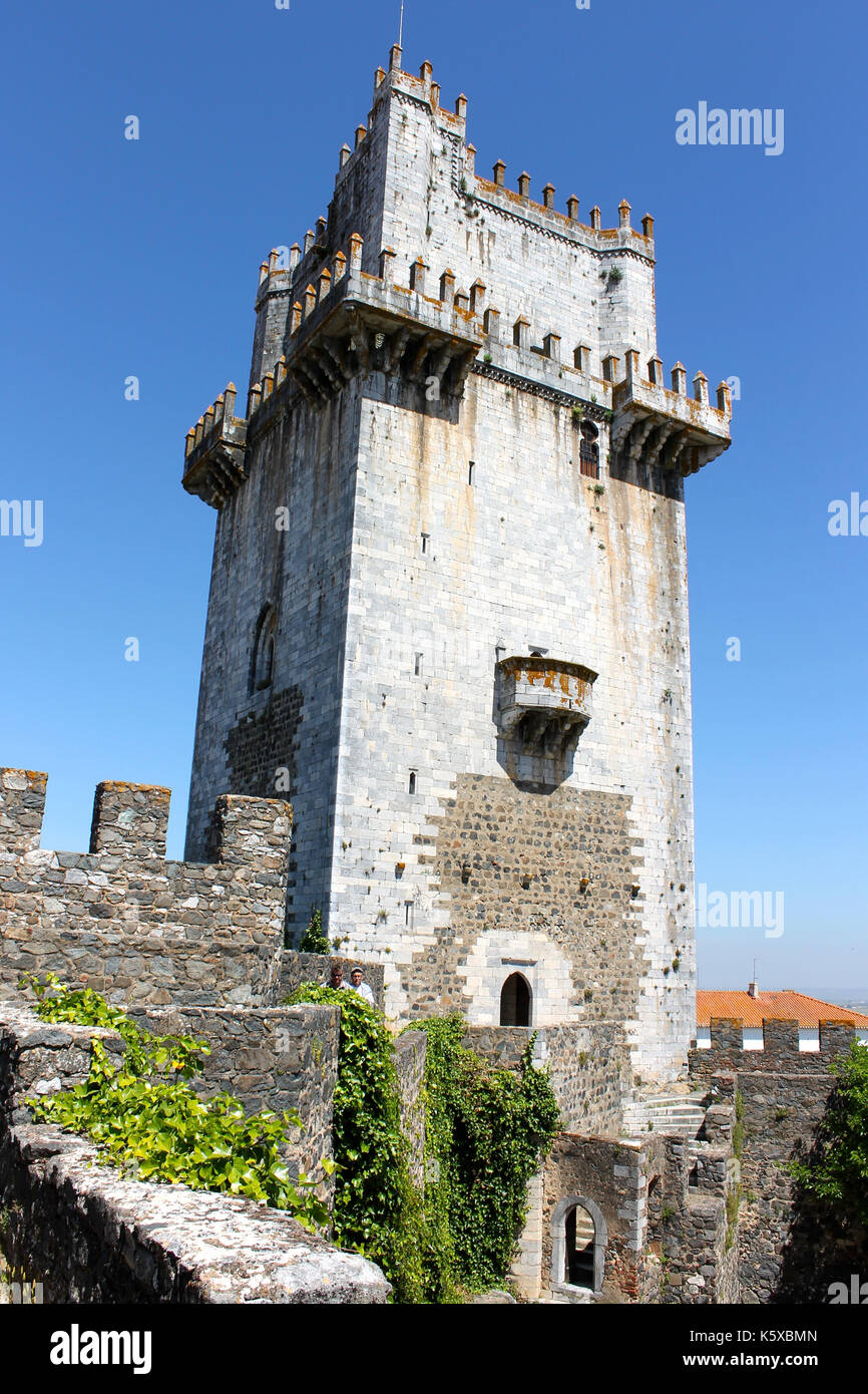 The Castle of Beja, a medieval castle in the Portuguese city of Beja ...