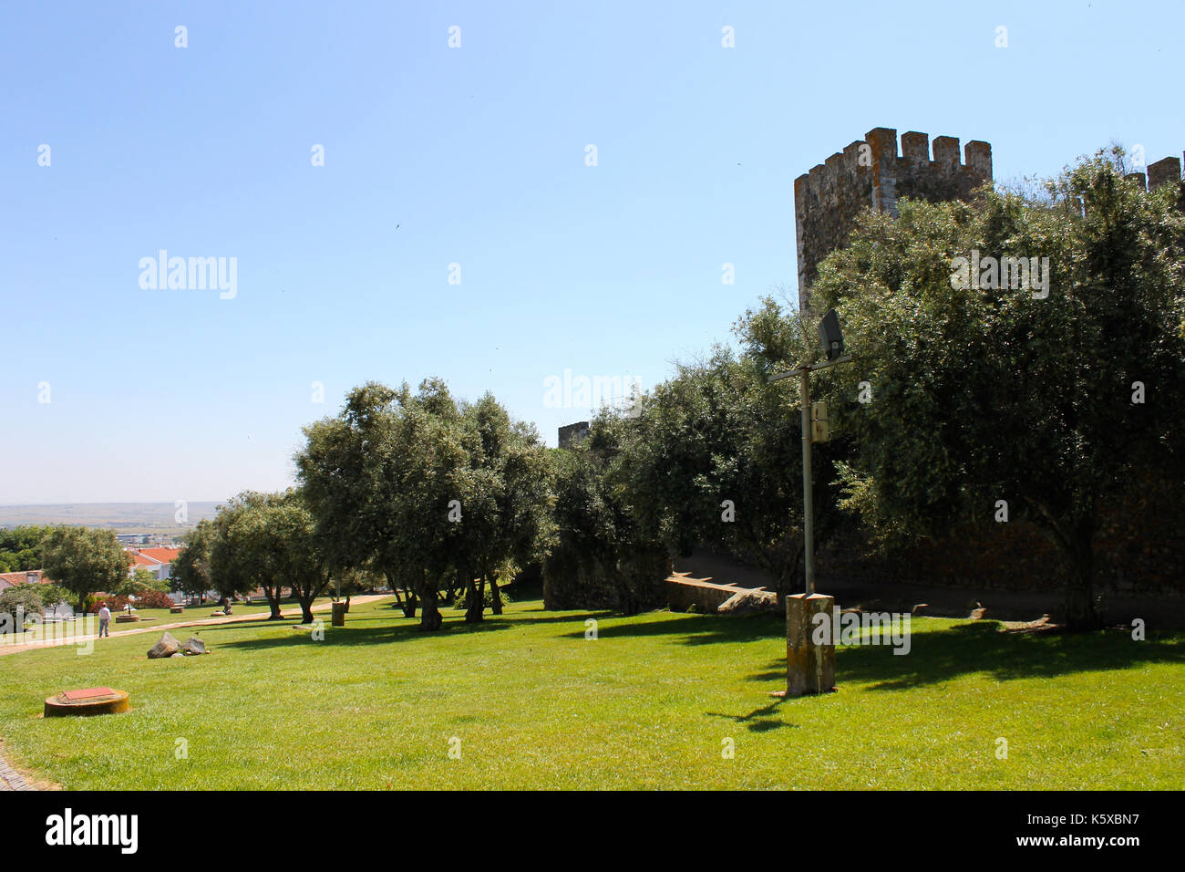 The Castle of Beja, a medieval castle in the Portuguese city of Beja ...