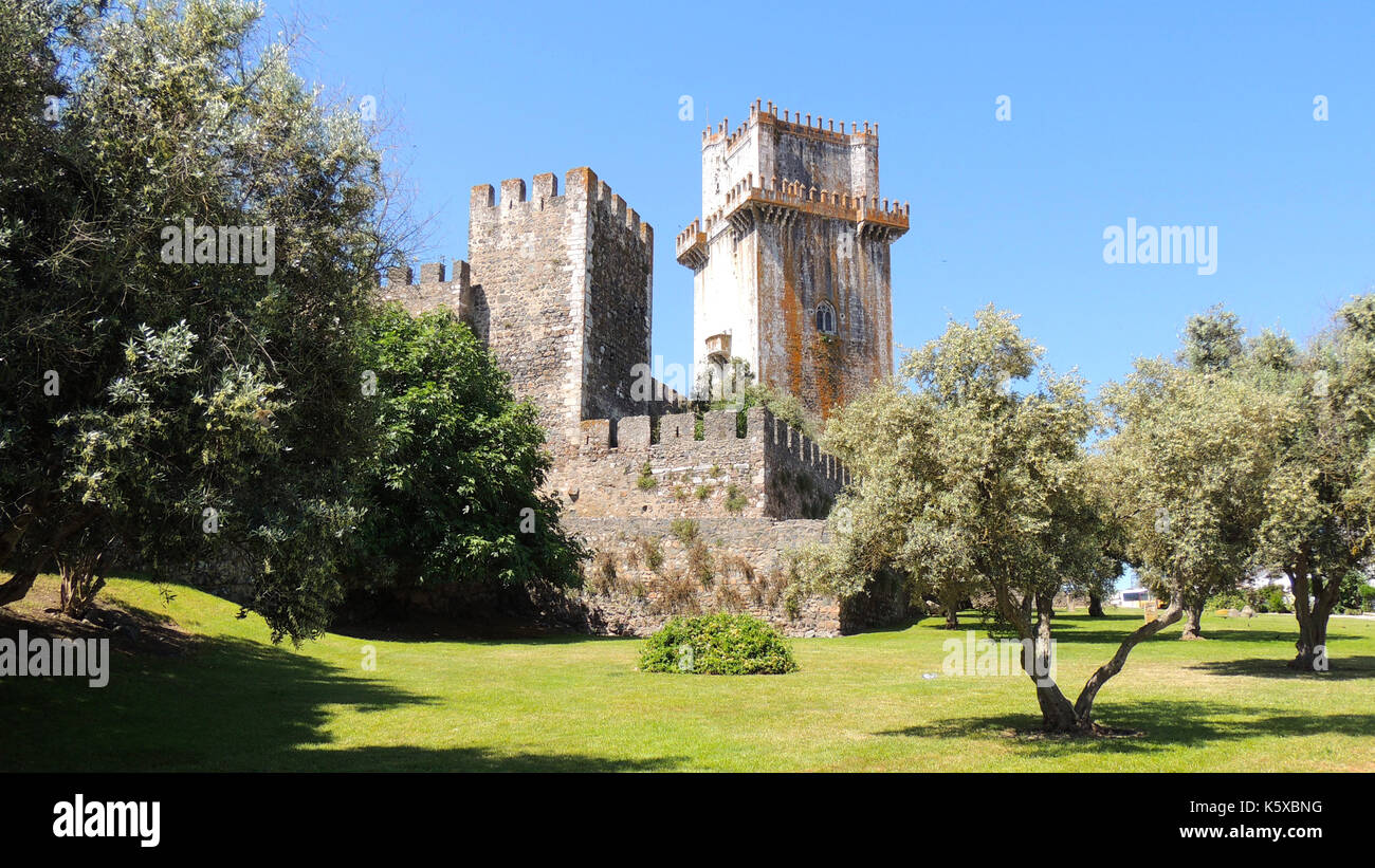 The Castle of Beja, a medieval castle in the Portuguese city of Beja ...