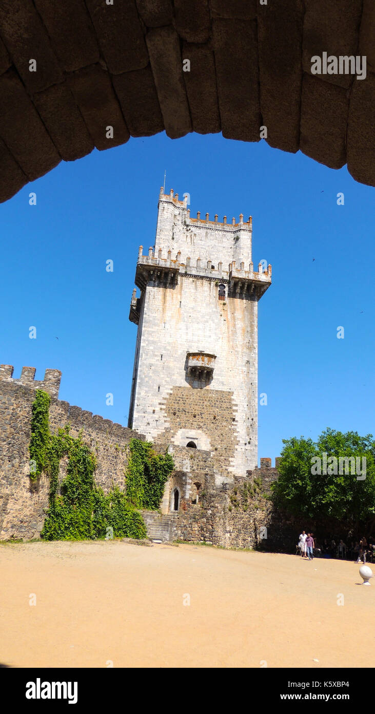 The Castle of Beja, a medieval castle in the Portuguese city of Beja ...