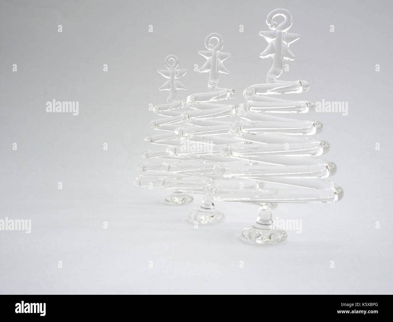 Glass Christmas Trees Stock Photo - Alamy