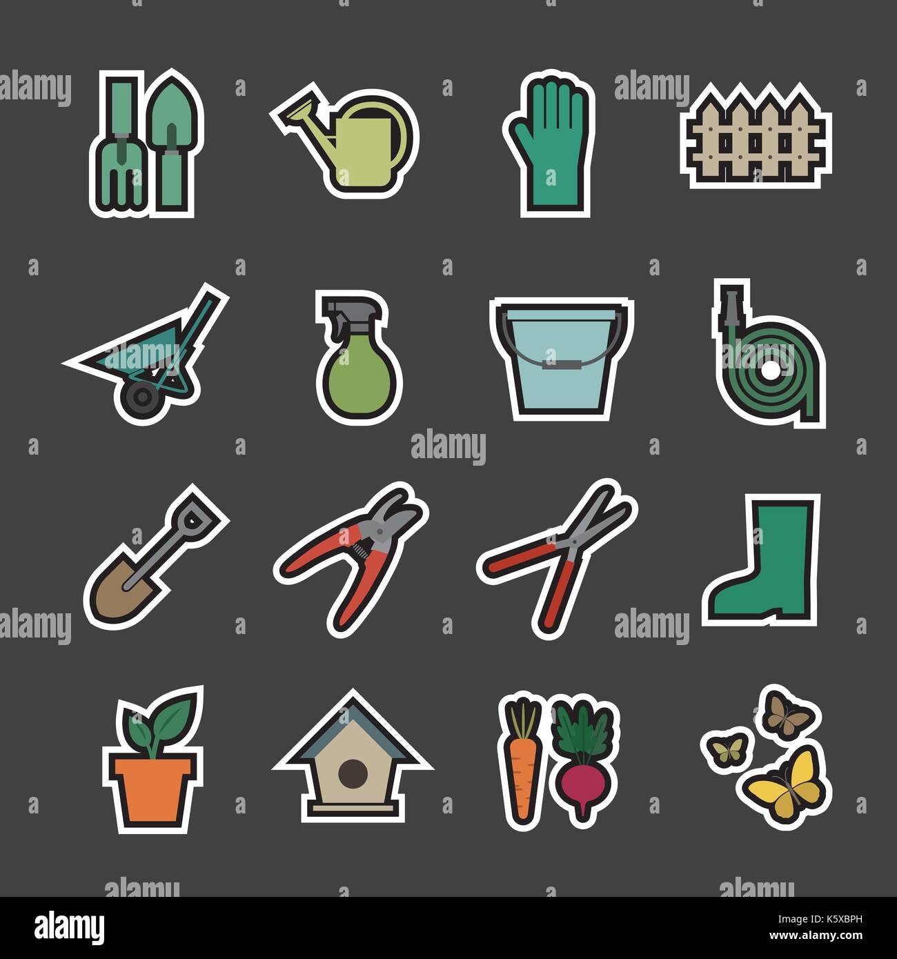 garden tools icon Stock Vector Image & Art - Alamy