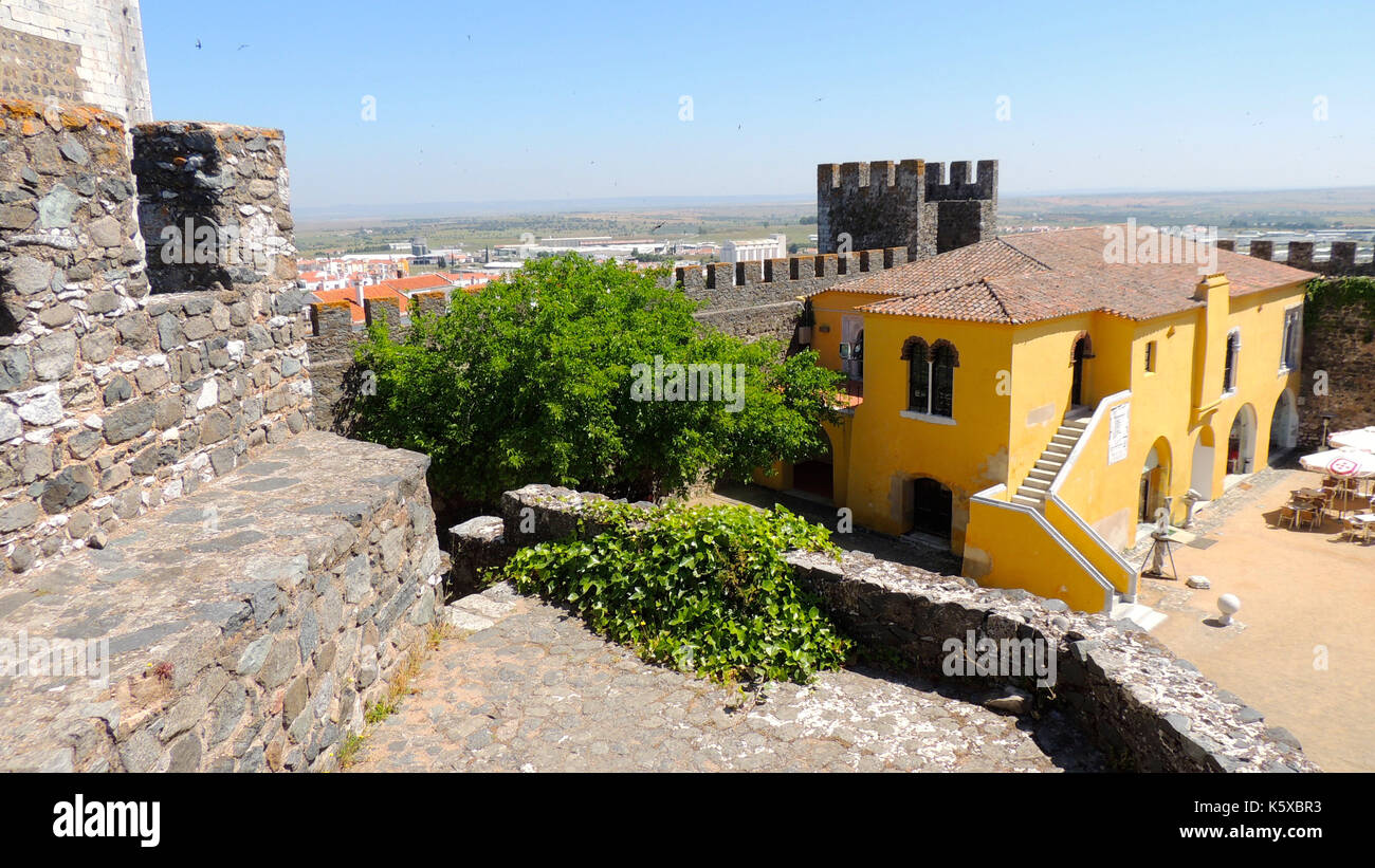 The Castle of Beja, a medieval castle in the Portuguese city of Beja ...