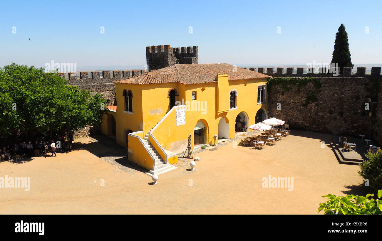 The Castle of Beja, a medieval castle in the Portuguese city of Beja ...