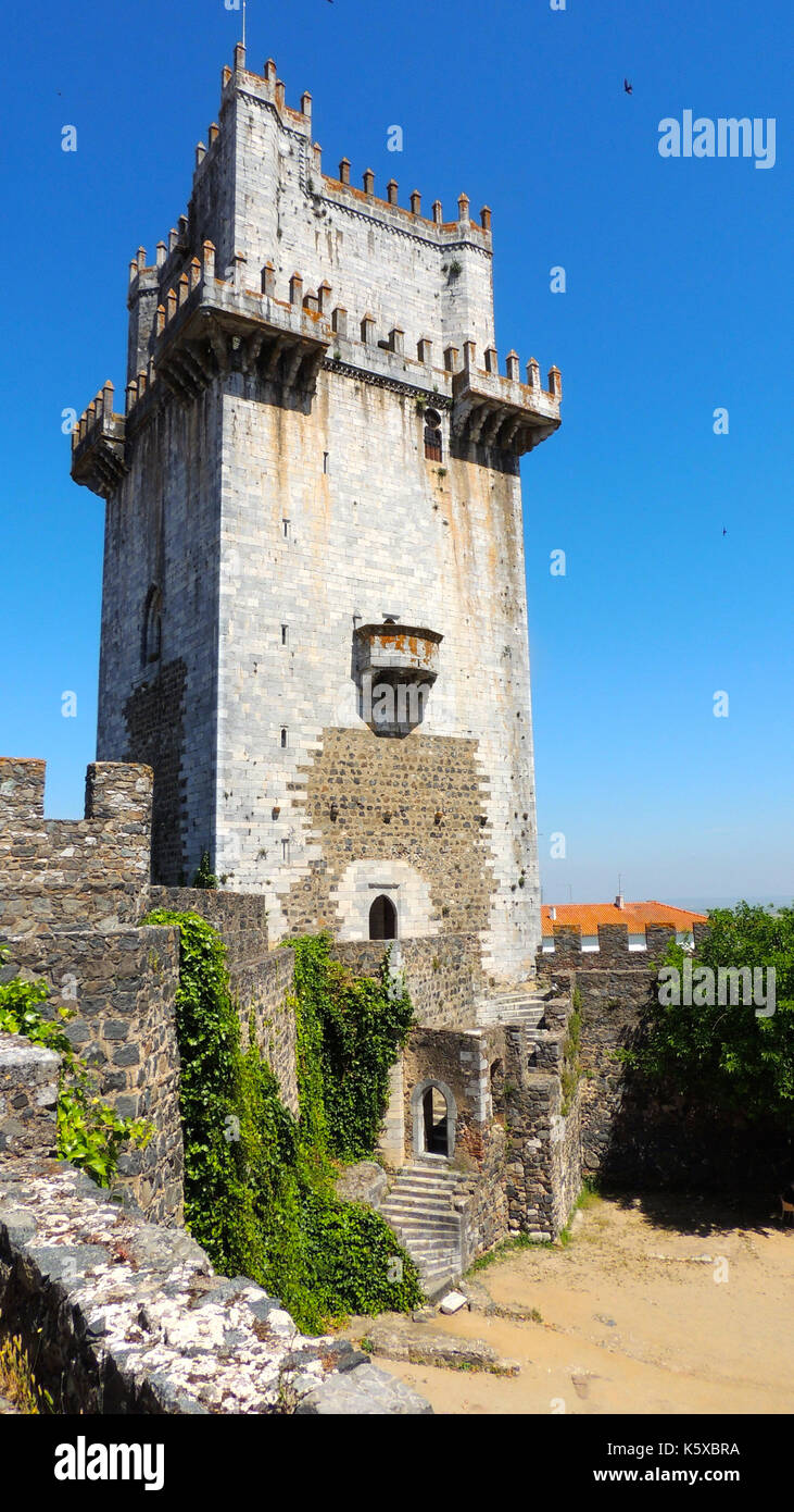 The Castle of Beja, a medieval castle in the Portuguese city of Beja ...