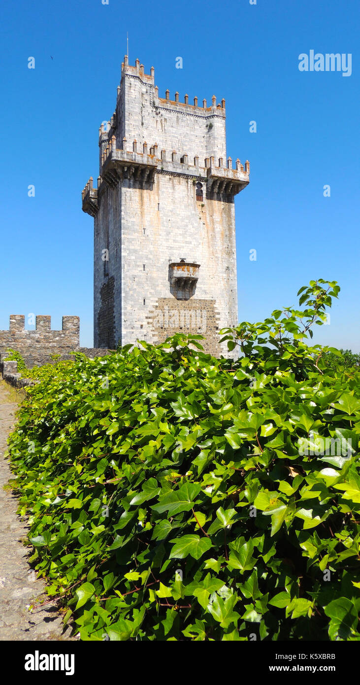 The Castle of Beja, a medieval castle in the Portuguese city of Beja ...