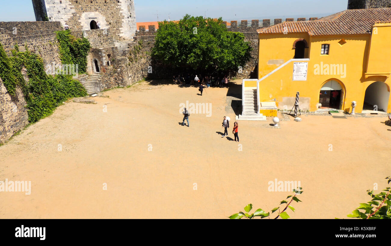 The Castle of Beja, a medieval castle in the Portuguese city of Beja ...