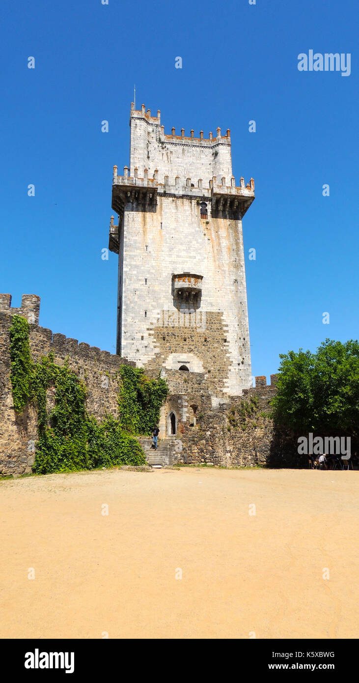 The Castle of Beja, a medieval castle in the Portuguese city of Beja ...