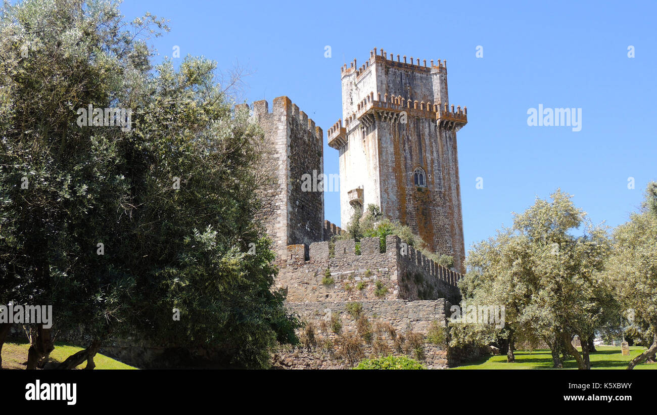 The Castle of Beja, a medieval castle in the Portuguese city of Beja ...