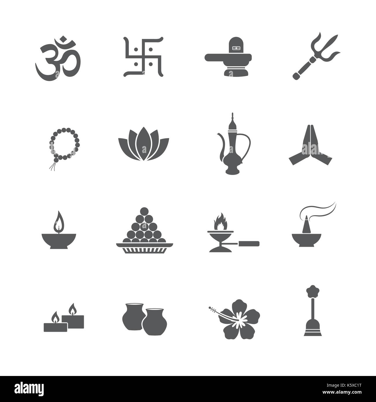 Ganpati icon vector vectors hi-res stock photography and images - Alamy