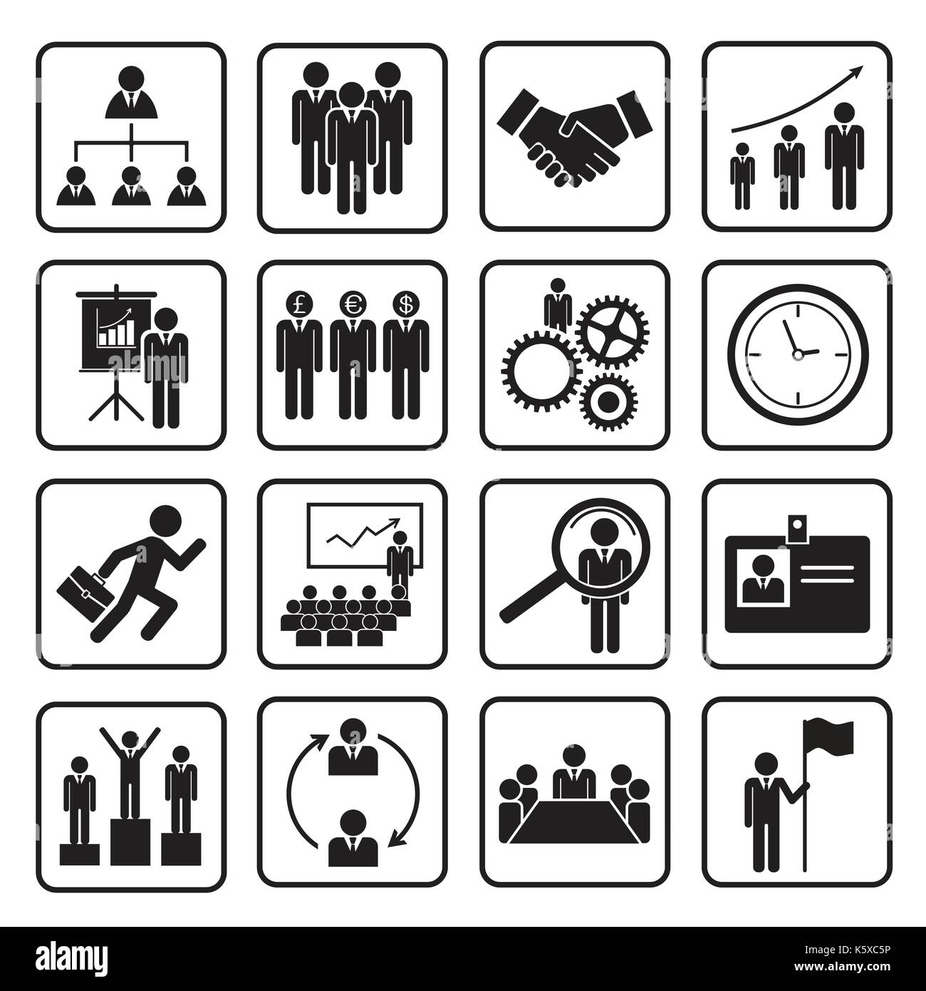 Human resource icon Cut Out Stock Images & Pictures - Alamy