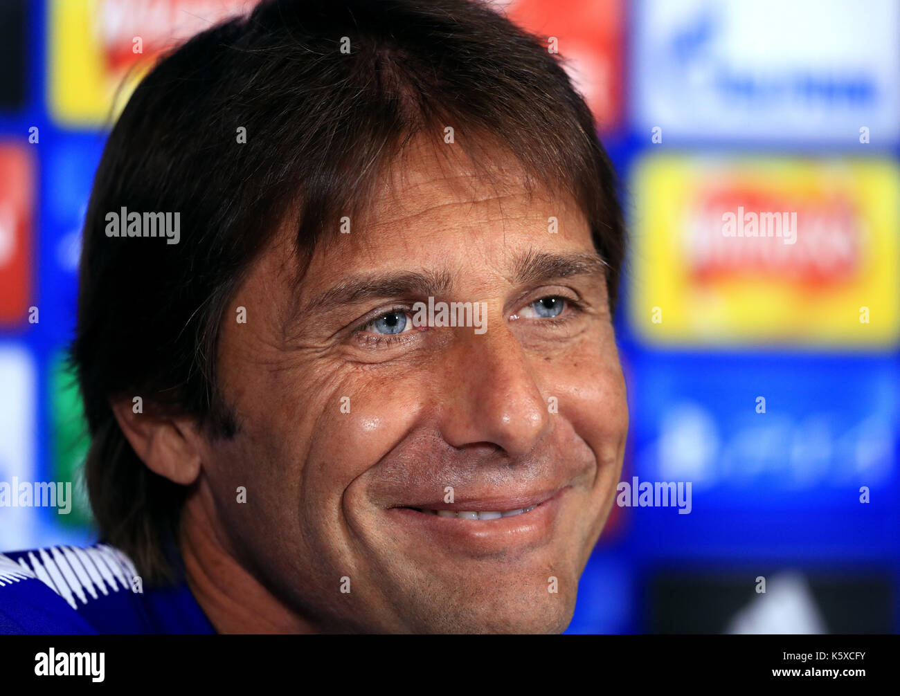 Chelsea manager Antonio Conte during the press conference at the CFC ...