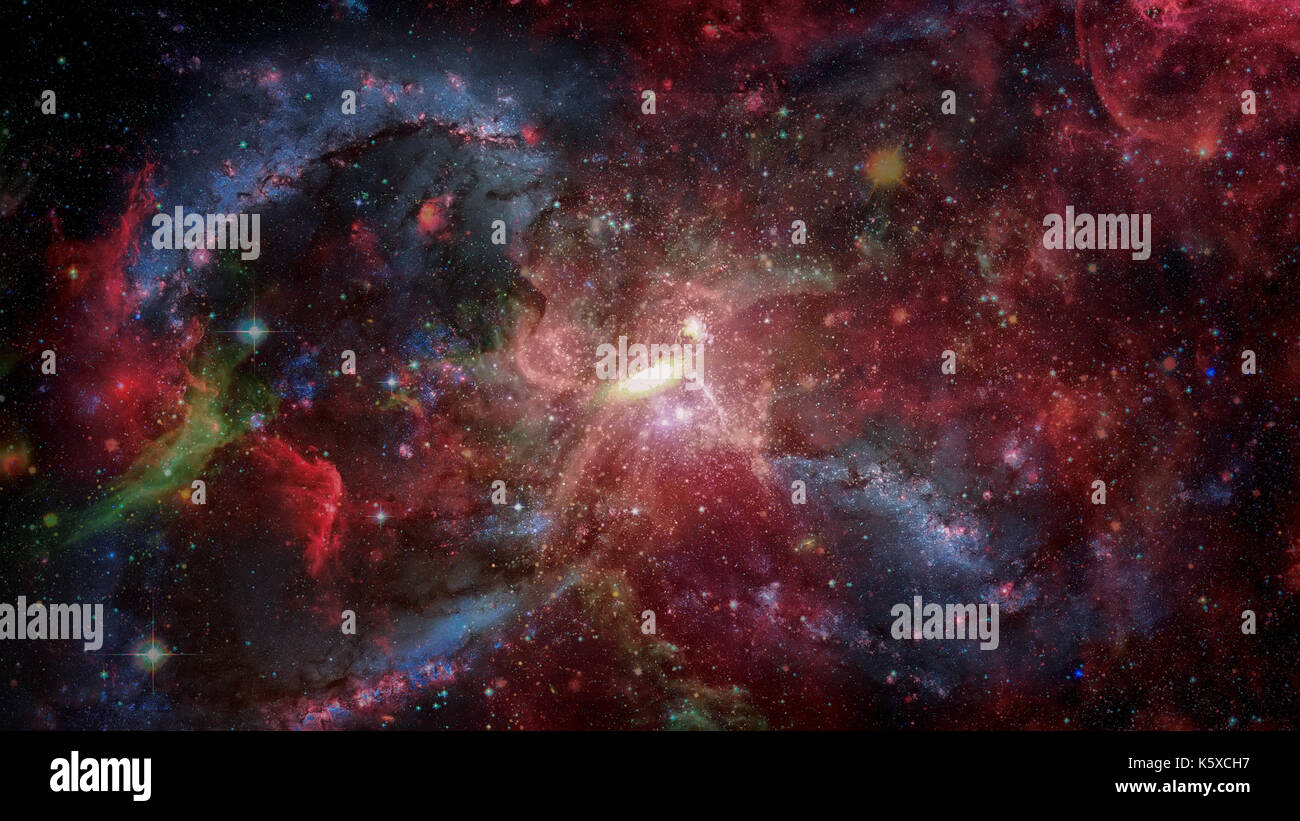 Open space filled with stars, nebulae and galaxies. Elements of this ...