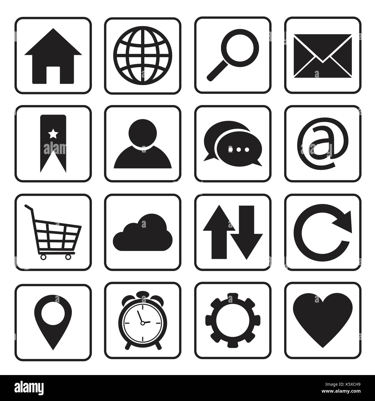 Internet icons hi-res stock photography and images - Alamy