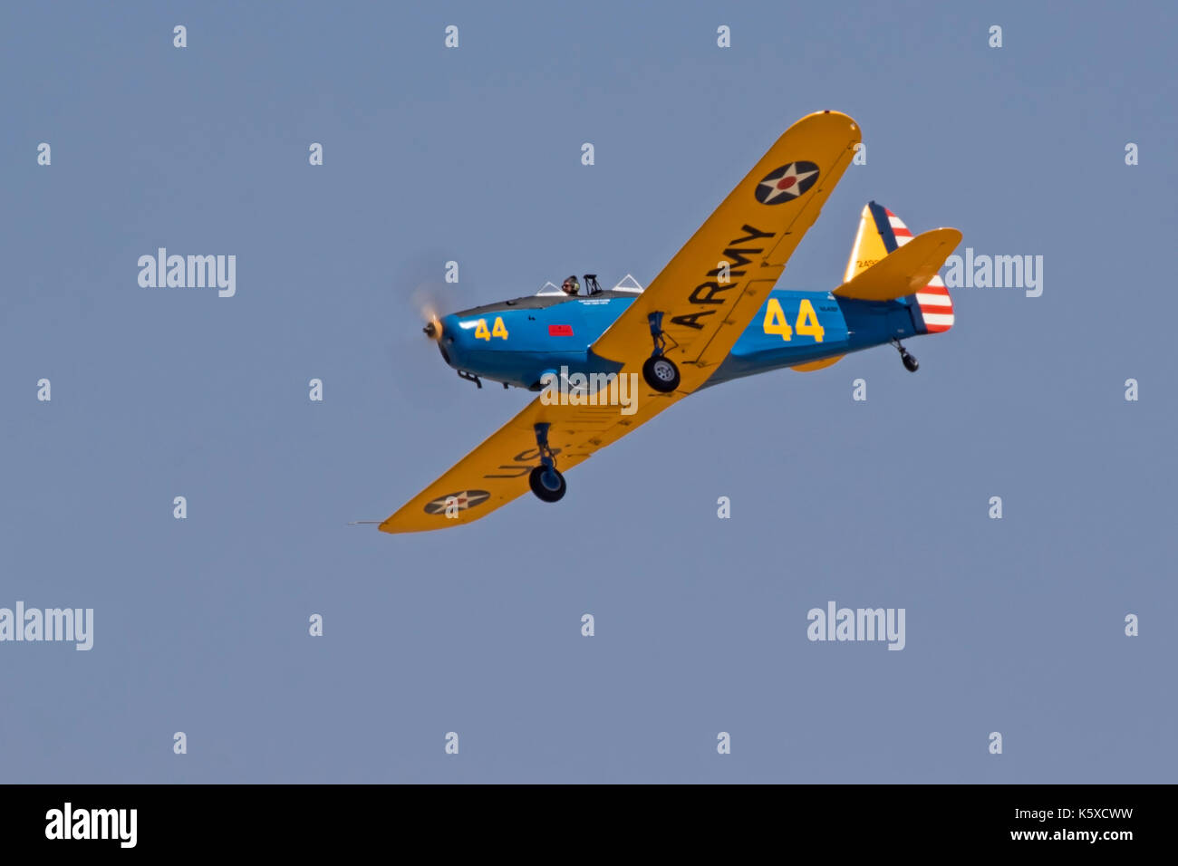 Airplane PT-19 vintage WWII trainer aircraft Stock Photo - Alamy