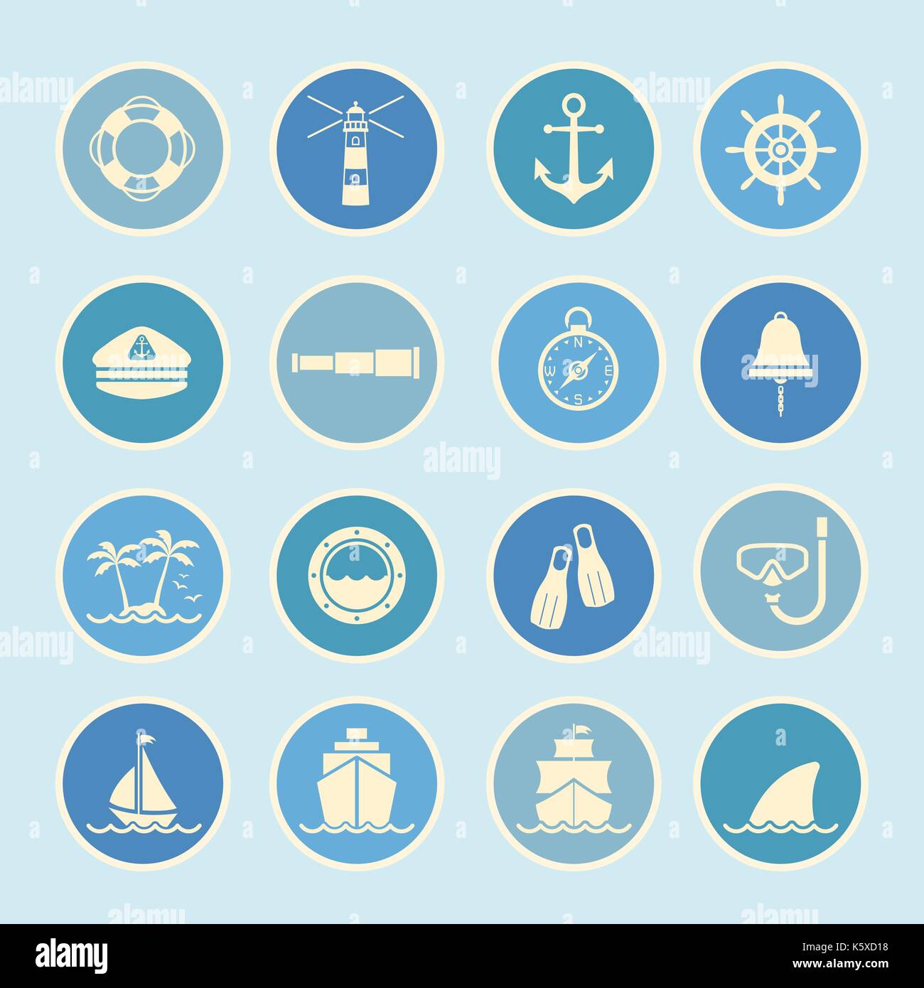 Marine and nautical icon Stock Vector Image & Art - Alamy