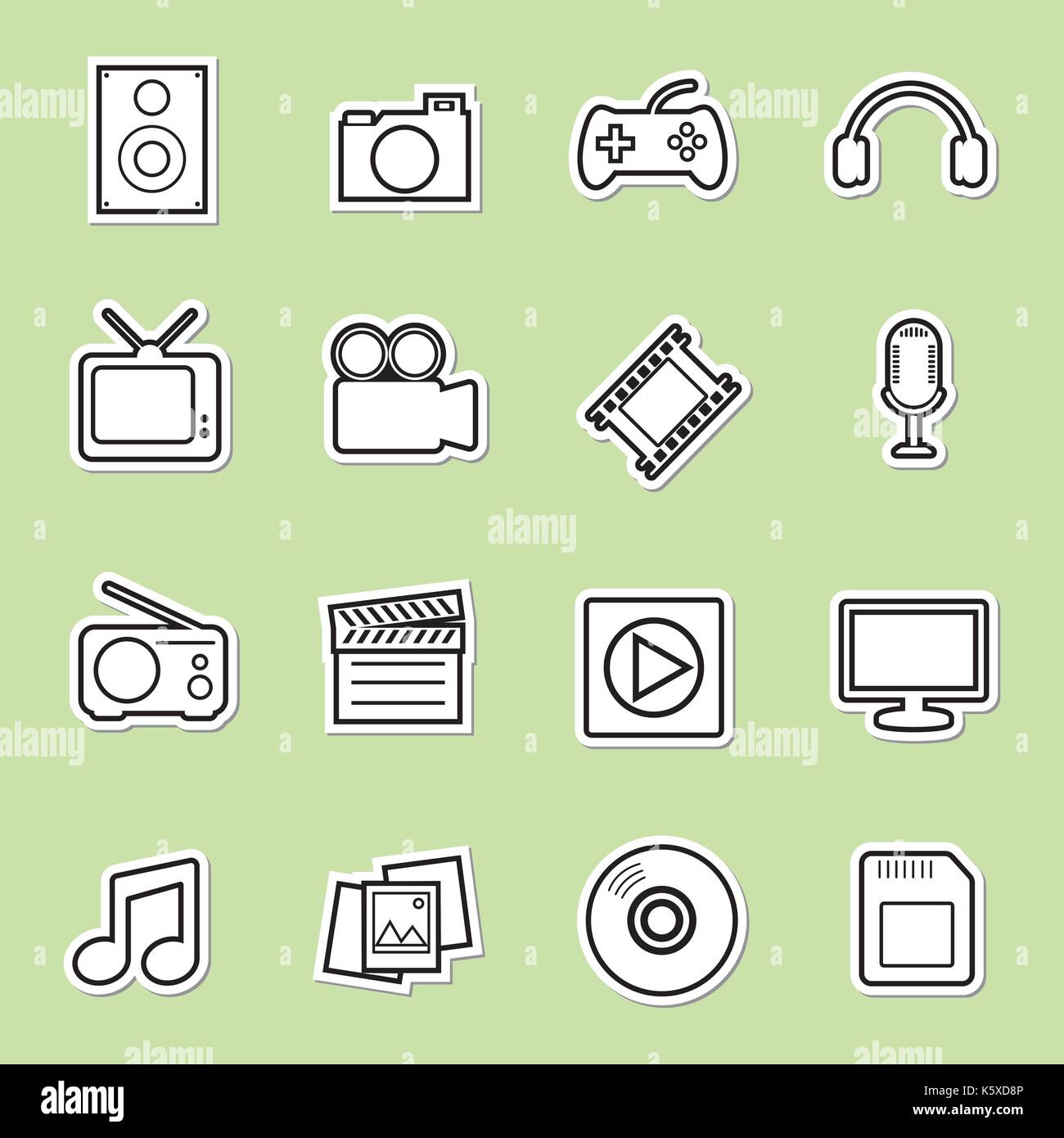 Multimedia icon hi-res stock photography and images - Alamy