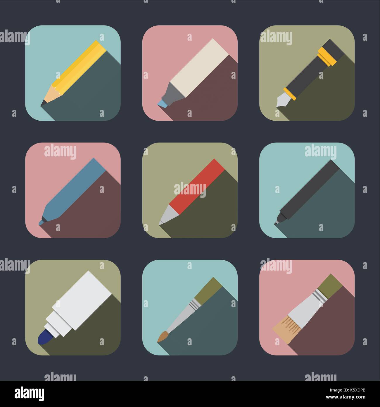 drawing and writing tool icon Stock Vector Image & Art - Alamy