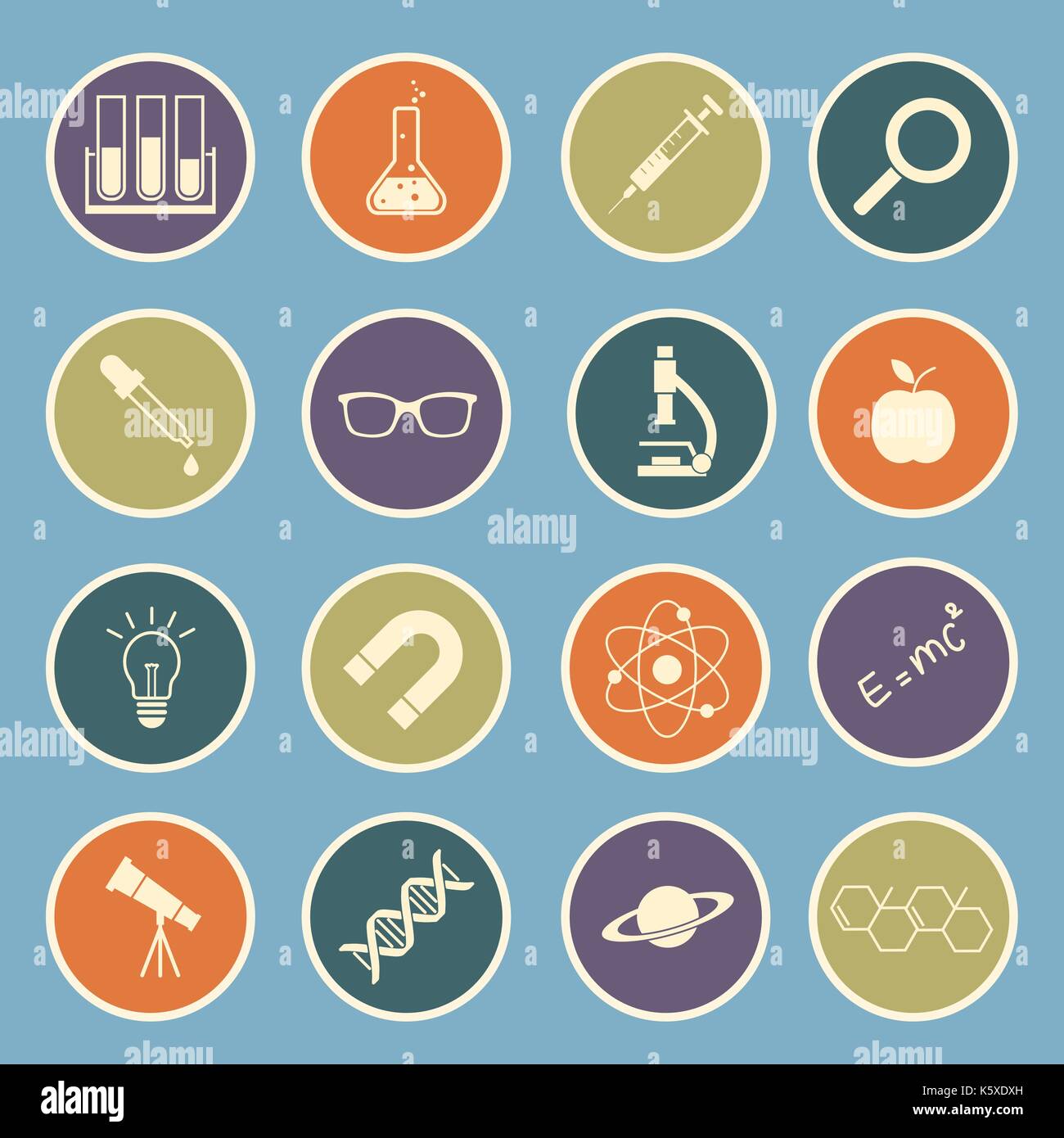 Science icon hi-res stock photography and images - Alamy
