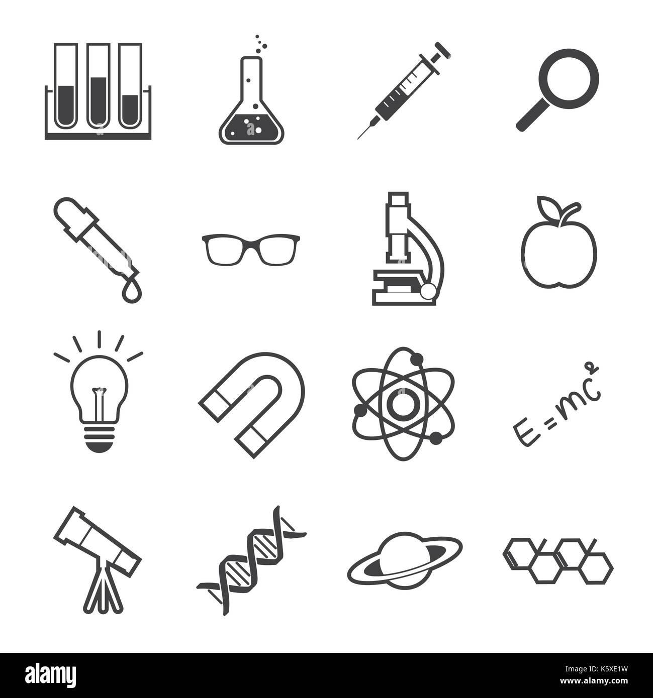 Science icon Cut Out Stock Images & Pictures - Alamy