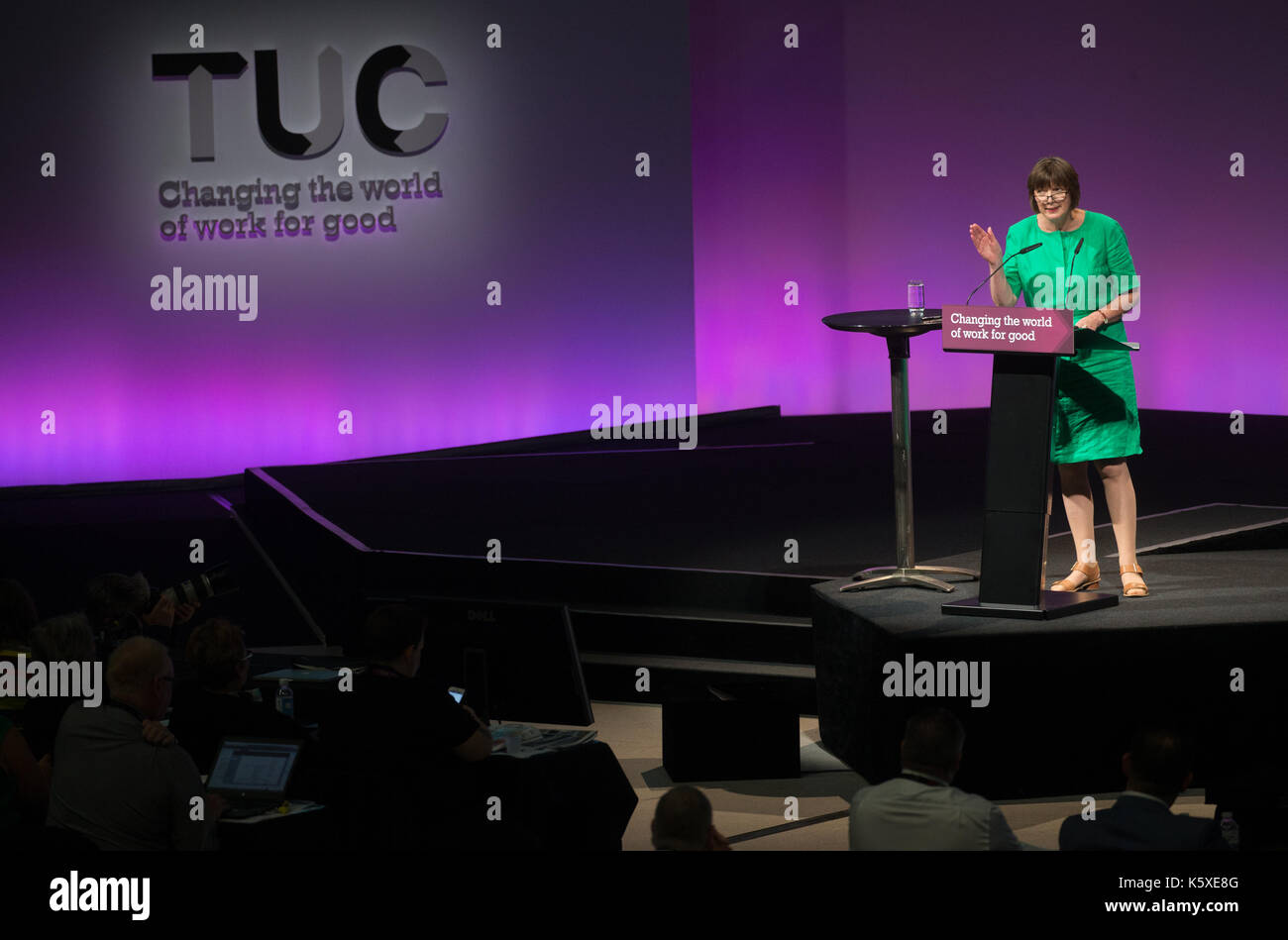 Frances O'Grady, General secretary of the TUC, addresses the TUC ...