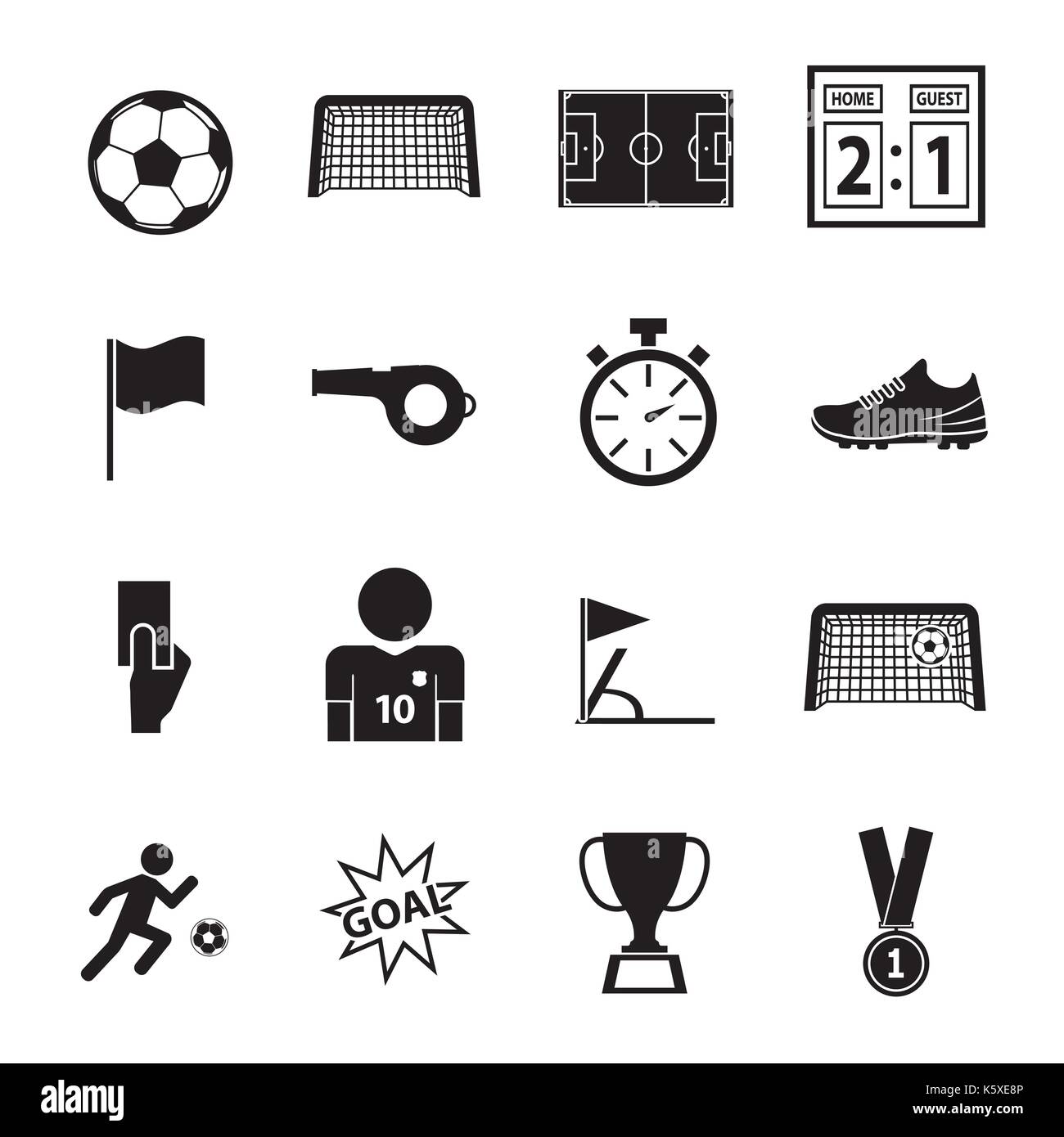 Soccer corner red flag Cut Out Stock Images & Pictures - Alamy