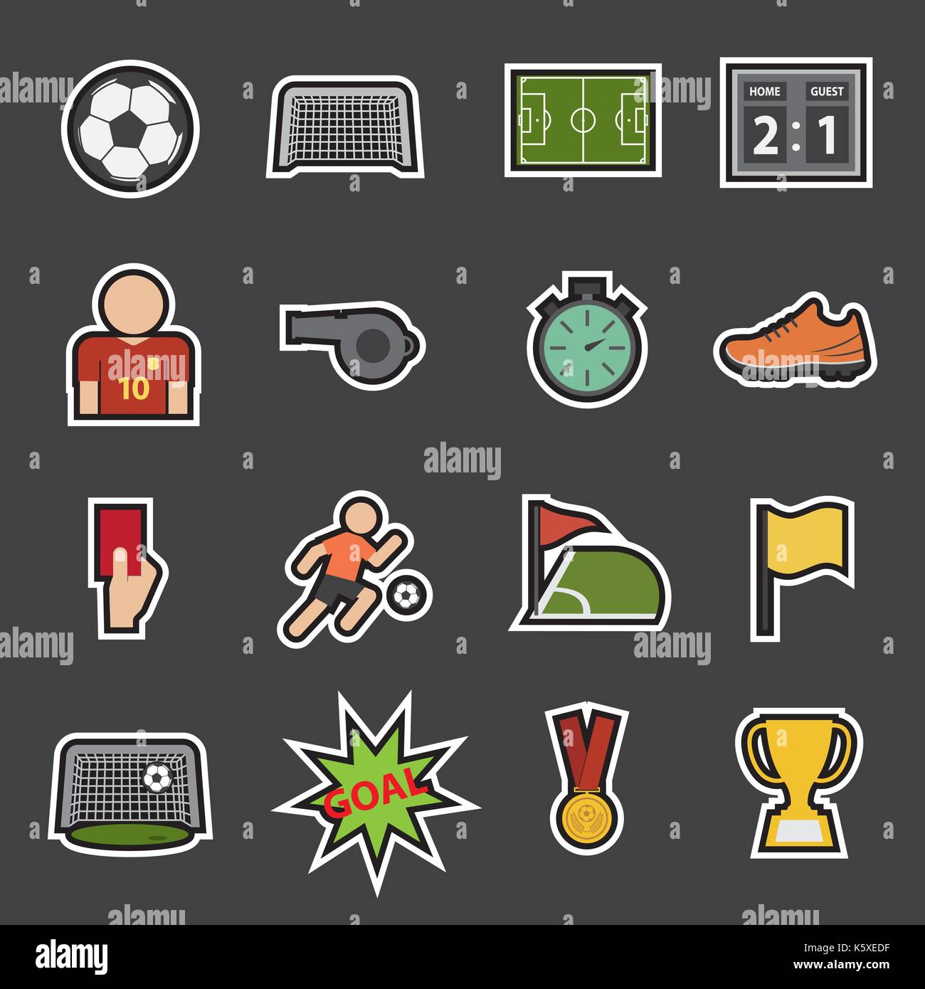 Red soccer shirt Stock Vector Images - Alamy