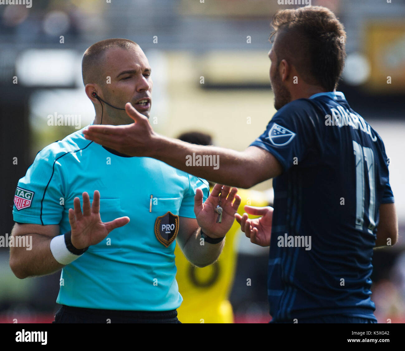 September 10, 2017:Sporting Kansas City forward Diego Rubio (11) arguea ...