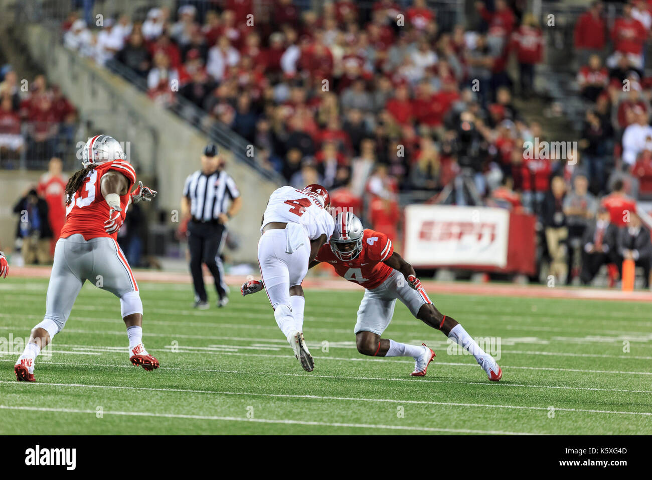 September 9, 2017: 4 on 4 Ohio State Buckeyes safety Jordan Fuller (4 ...