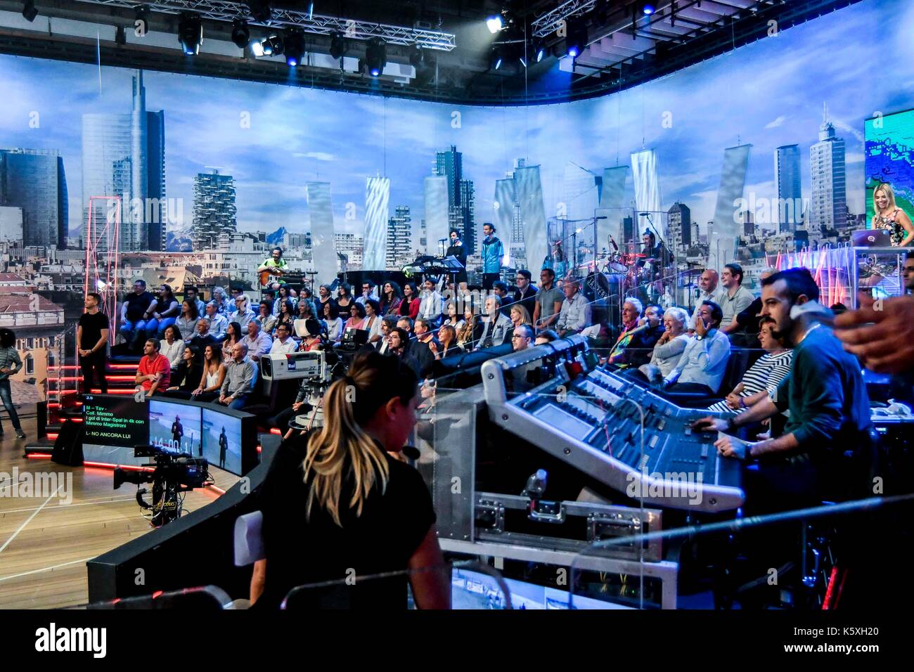 Milan. First episode TV broadcast RAI "Those who kick". Pictured ...