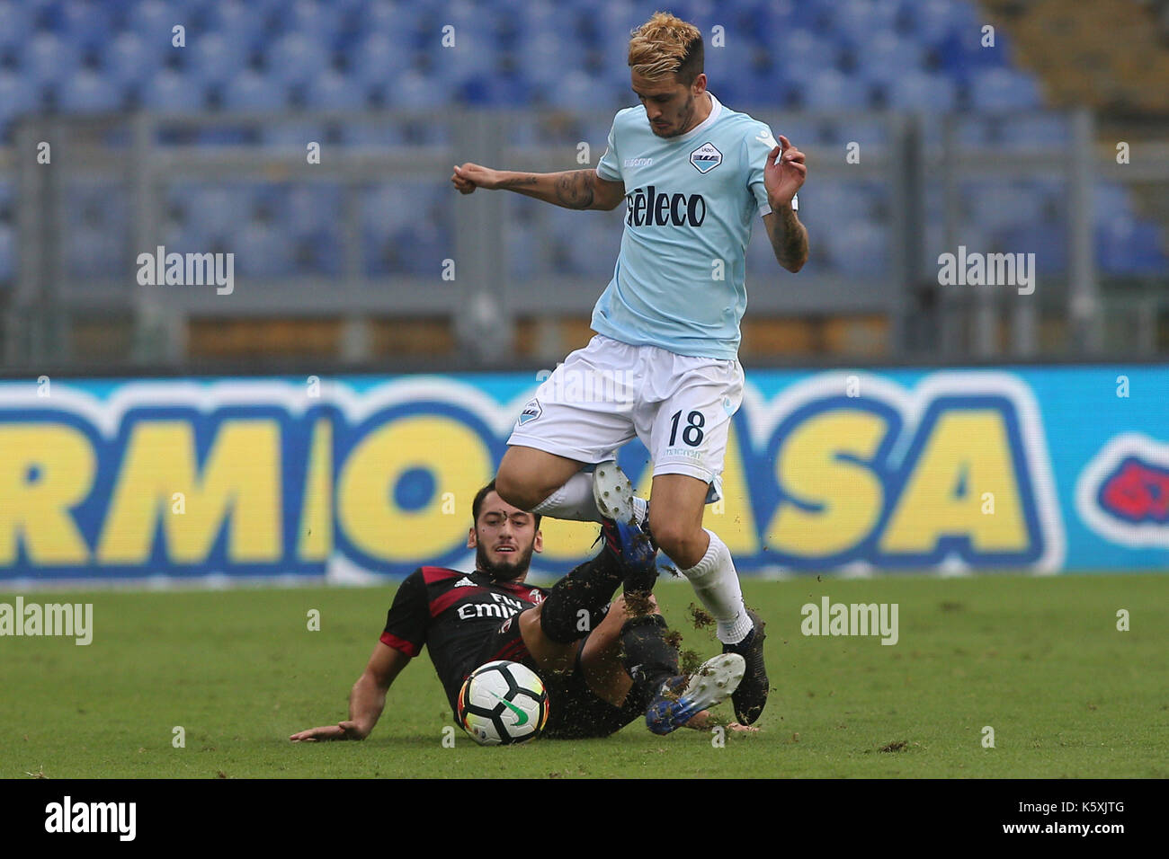 Italy, Rome, September 10, 2017: Luis Alberto score the gol during the ...
