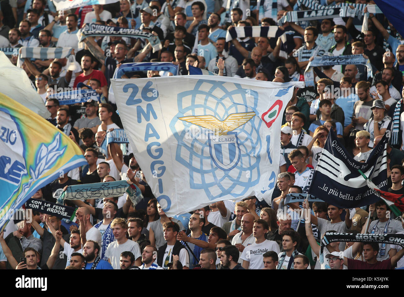 Lazio supporters flag hi-res stock photography and images - Alamy