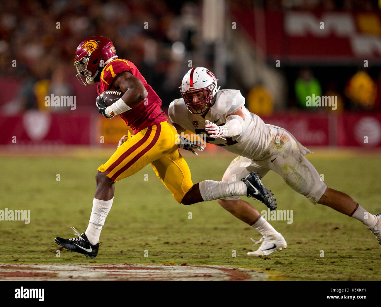 Los Angeles, CA, USA. 09th Sep, 2017. Stanford inside linebacker (27 ...