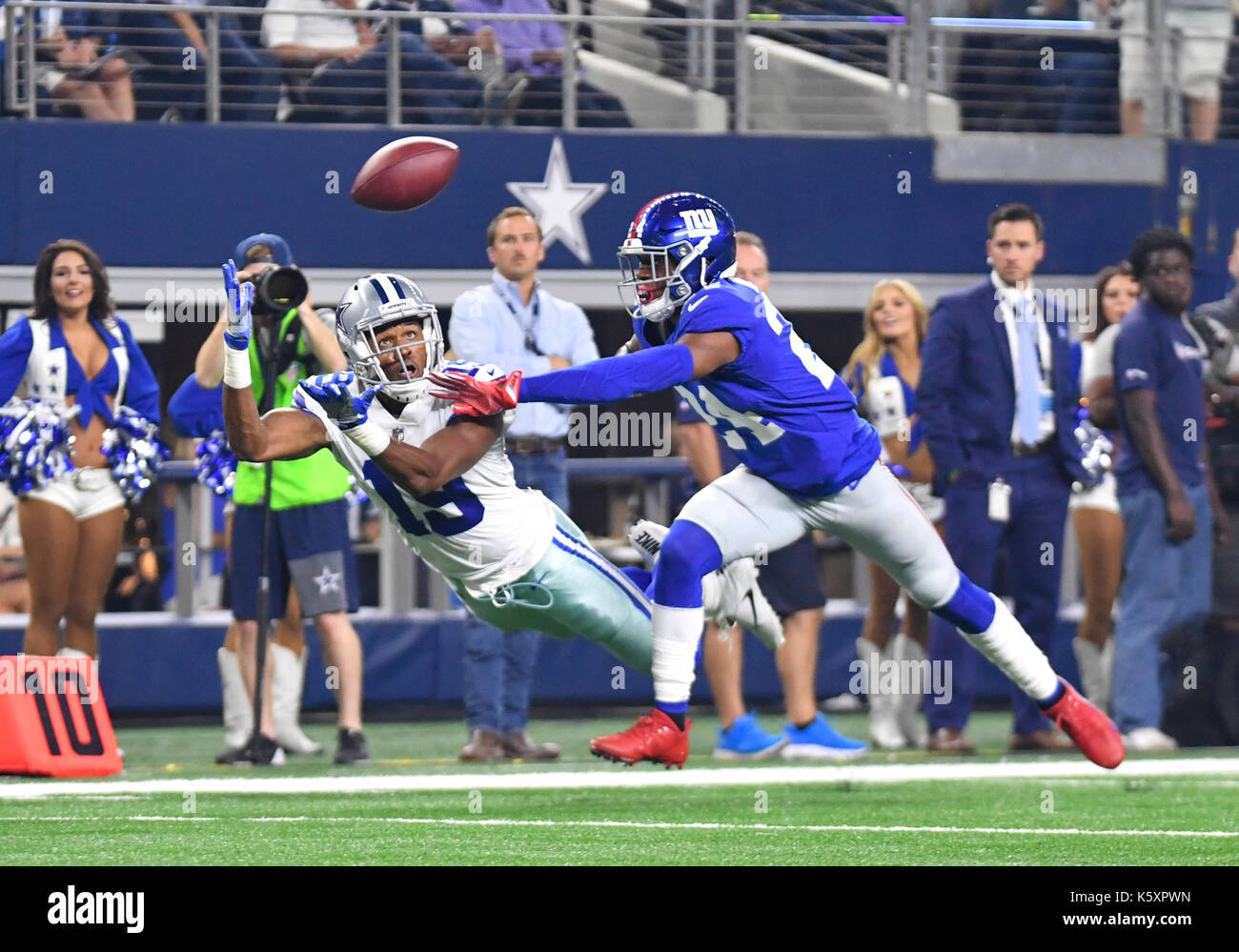 September 10, 2017: Dallas Cowboys wide receiver Brice Butler #19 makes ...