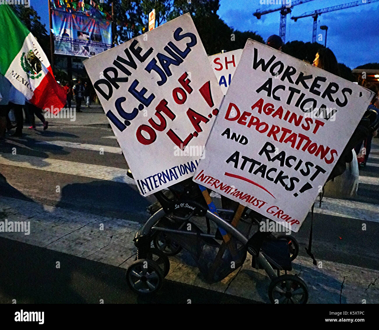 September 11 2017 Los Angeles, California, DACA march through Los ...